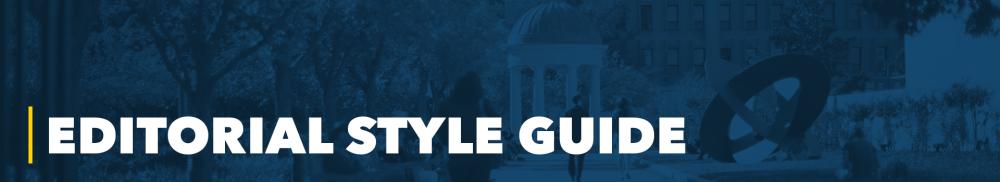 Editorial Style Guide | Office of Communications and Marketing | GW